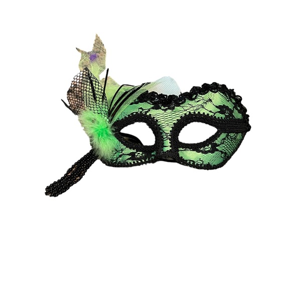 Source Unknown | Holiday | Green Masquerade Mask Os | Poshmark
